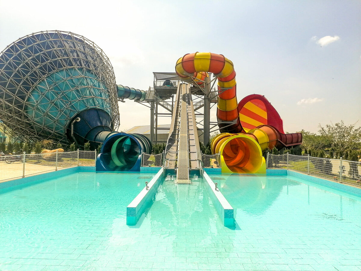 New raft return conveyor for the largest water park in Vietnam - Sunkid
